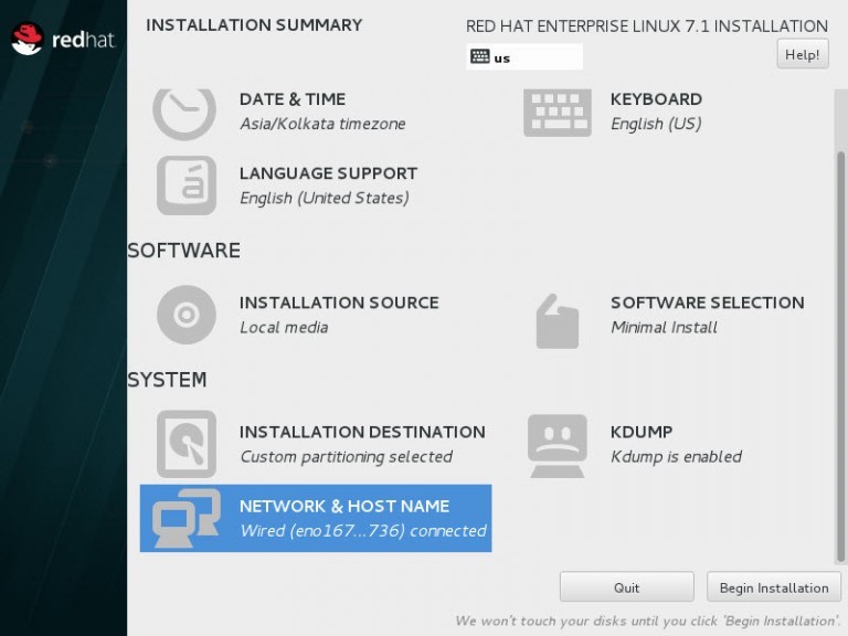 setting up Linux Lab – Red Hat Enterprise Linux 7 installation - ARKIT