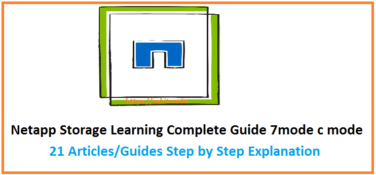 Netapp Storage Learning Complete Guide 7mode c mode - ARKIT