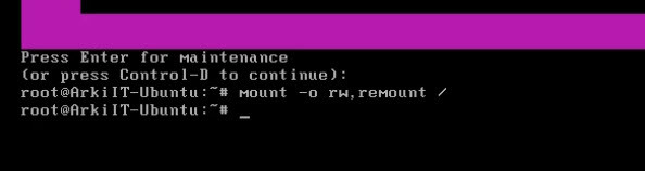 How To Reset Forgotten Ubuntu Root Password ARKIT